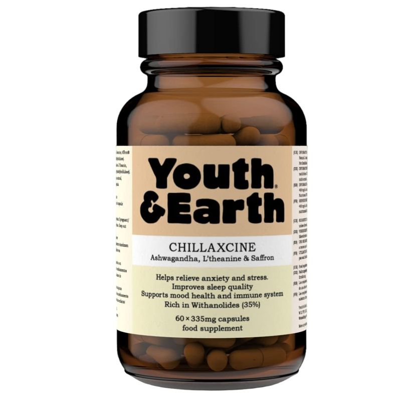 Youth & Earth CHILLAXCINE (Ashwagandha, L-theanine and Saffron) 335mg ...
