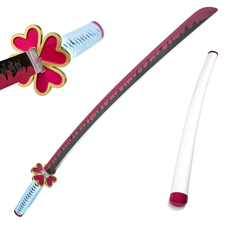 41" Metal Fantasy Samurai Demon Sword Replica Love Hashira Flower Hand ...