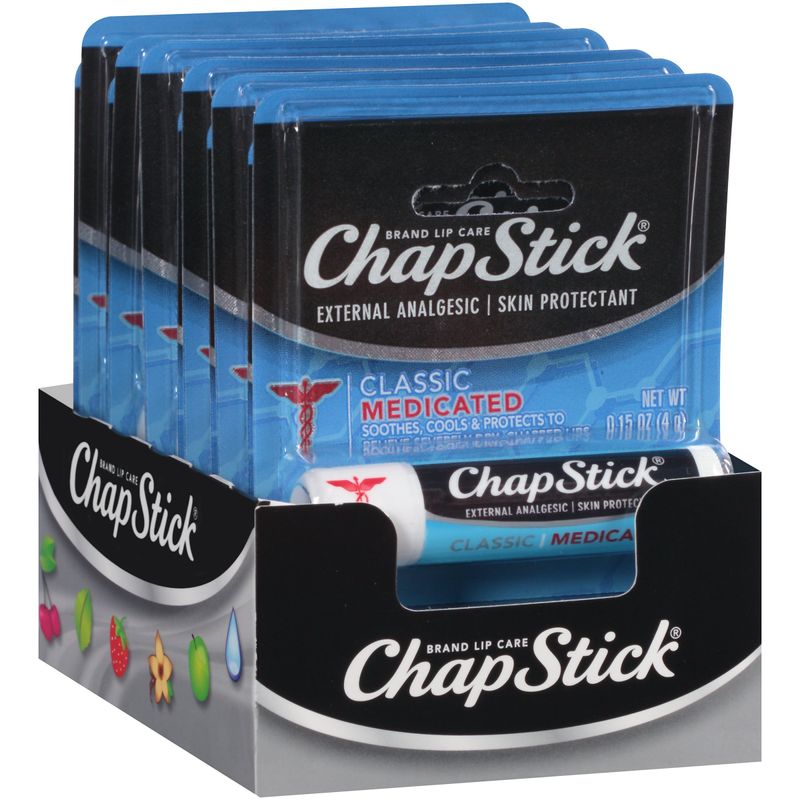Chapstick Classic Medicated External Analgesic & Skin Protectant Stick ...
