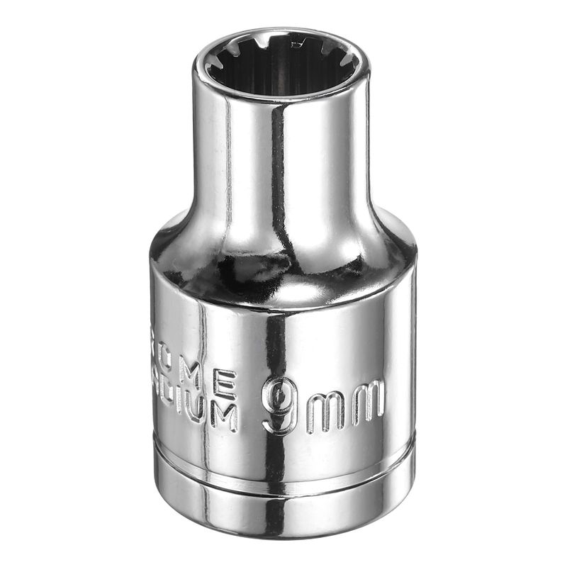 HARFINGTON 12 Point Socket 1/2" Drive by 9mm Metric Shallow Socket ...