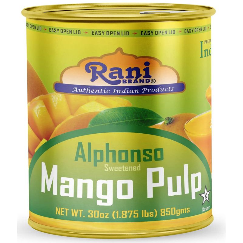 Rani Mango Pulp Puree (Makes Mango Lassi Shakes) Alphonso Sweetened ...