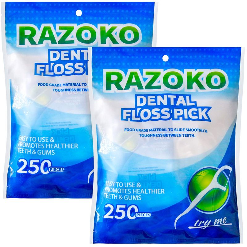 RAZOKO Dental Floss Picks High Pull Toothpicks Sticks,Professional ...