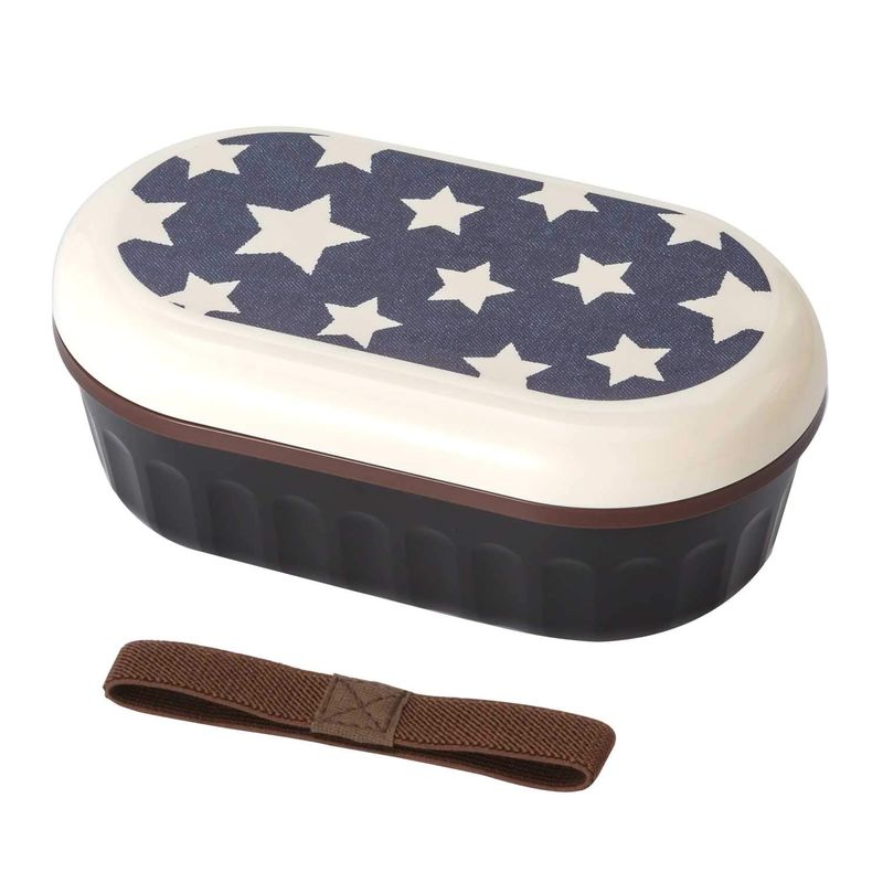 Nakano MM-567 1-Tier Lunch Box, Microwavable, Divider, Lunch Belt, Navy ...