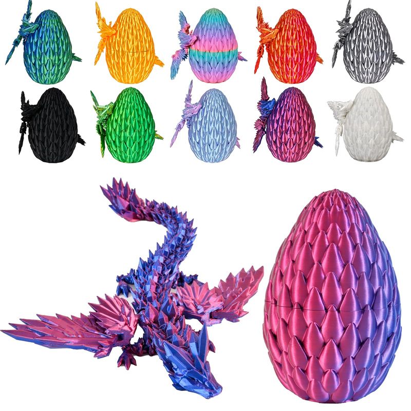 Memogizz 12inch Fly Dragon Egg, Year of The Dragon, 3D Printed Dragon ...