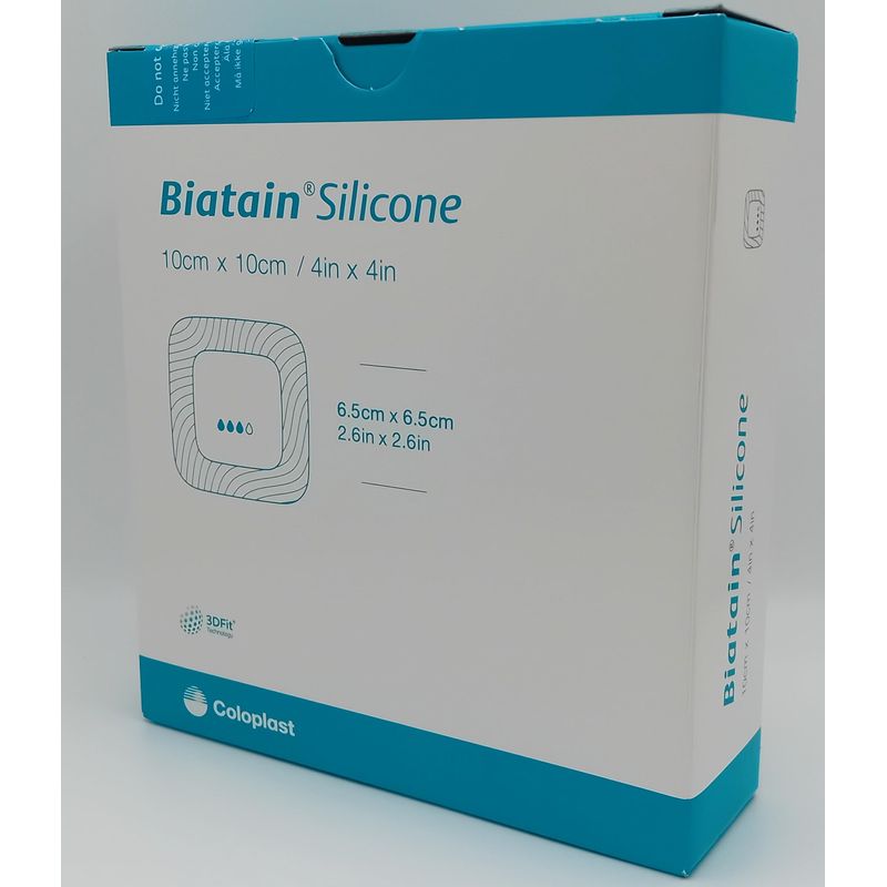 Biatain Silicone 10cm x 10cm - Box of 10 | Soft and Flexible Foam ...