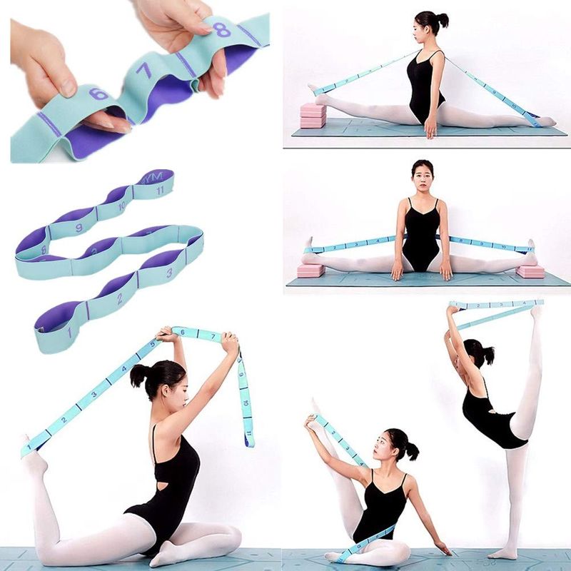 Meishen Nitpicker Stretching Straps Hamstring Stretcher Device Elastic Exercise Band Yoga mat ...