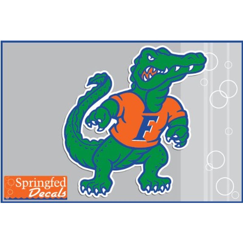 Florida Gators STANDING GATOR 18" Vinyl Decal Car Truck Window Sticker ...