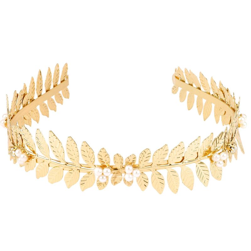 Tihebax Greek Goddess Headband Headpiece Gold Greek Goddess Accessories ...