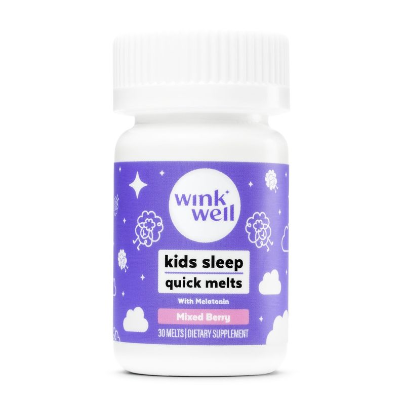 Wink Well Kids Melatonin Chewable Melts- Baby Sleep Aid Chews with ...