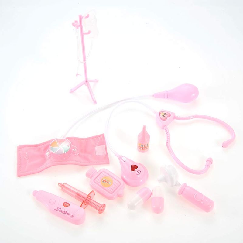 PowerTRC Doctor Nurse Pink Medical Kit | Playset for Kids | Pretend ...