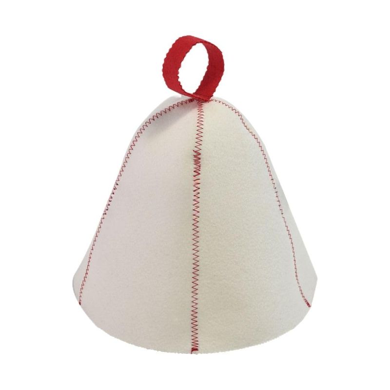 Sf-saunahat Sauna Hat, red line (white) - Online Marketplace - EveryMarket