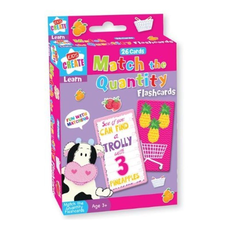 EDUCATIONAL FLASHCARD, MATCH THE QUANTITY, 26 CARDS - Online ...