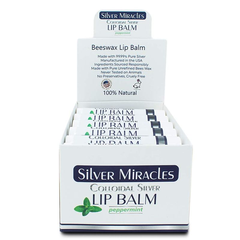 Silver Miracles Colloidal Silver Lip Balm 18-pk Retail Box - Online ...