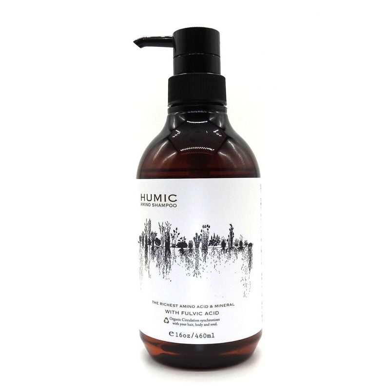 Humic Amino Shampoo with Fulvic Acid 16.1 fl oz (460 ml) (Non-Silicone ...
