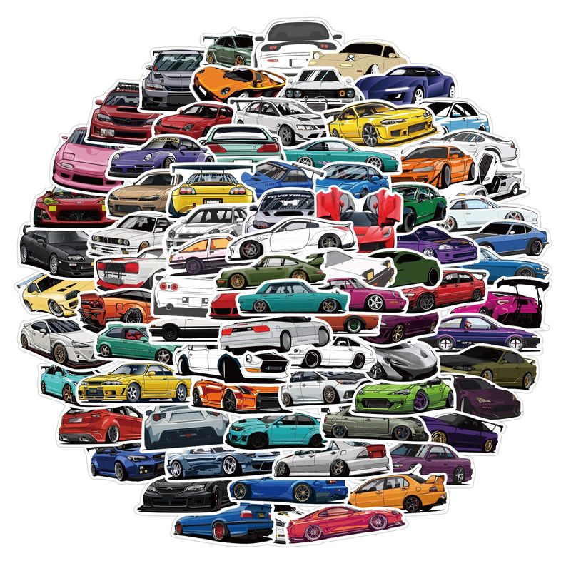 100PCS JDM Stickers and Decals, Sports Car Racing Stickers for Adults ...