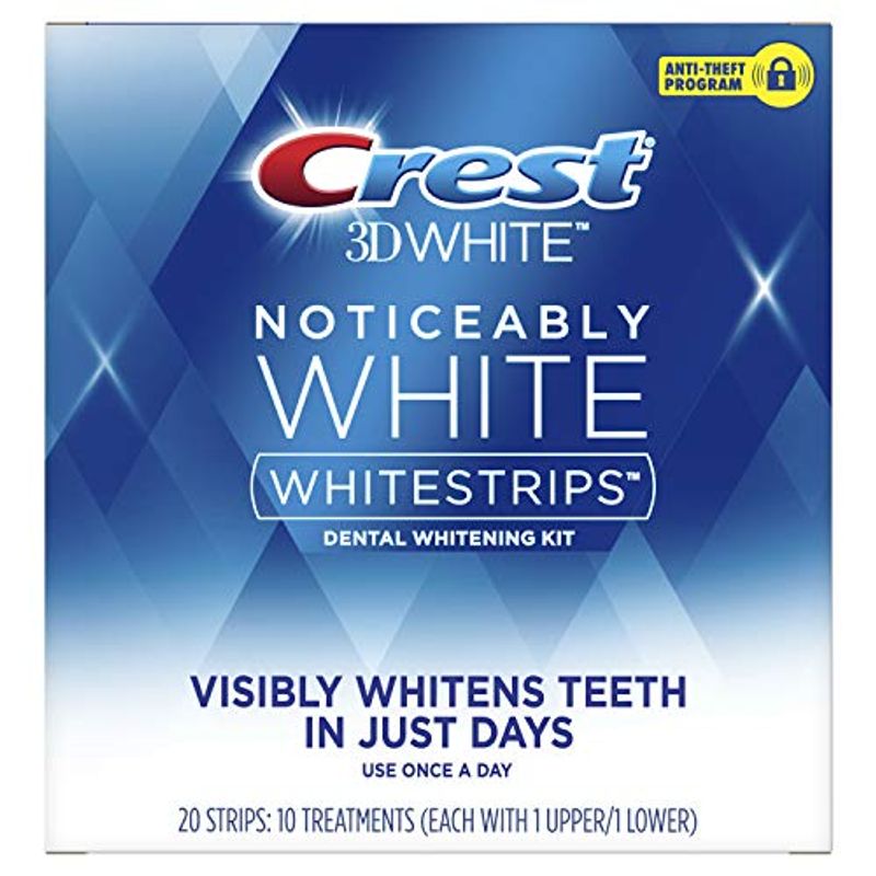 Crest 3D Whitestrips, Noticeably White, Teeth Whitening Strip Kit, 20 ...