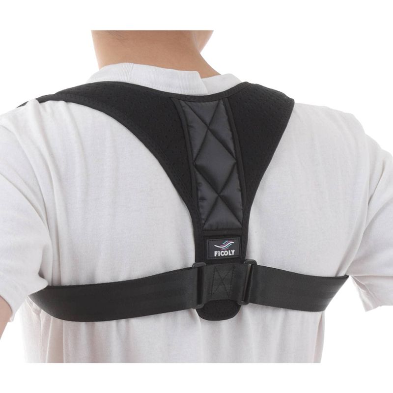 FiCOLY 背中サポーター 姿勢 背中 サポートベルト 姿勢サポーター 肩甲骨 背筋 ベルト FB-2 - EveryMarket