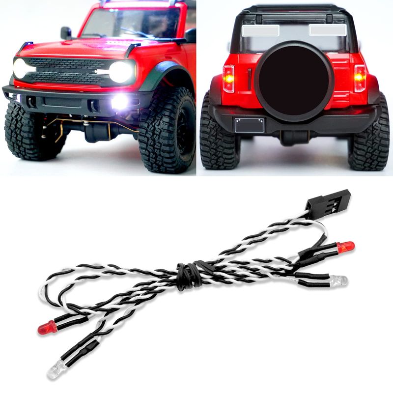 OGRC RC Led Headlights Taillights Kit Front Rear RC Light for TRX4M 1/ ...