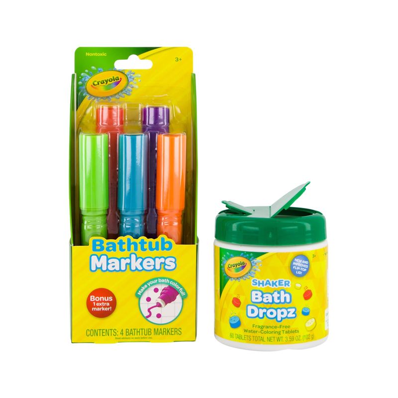 CRAYOLA Bathtub Markers Color Bath Drops 60 tablets - Online ...