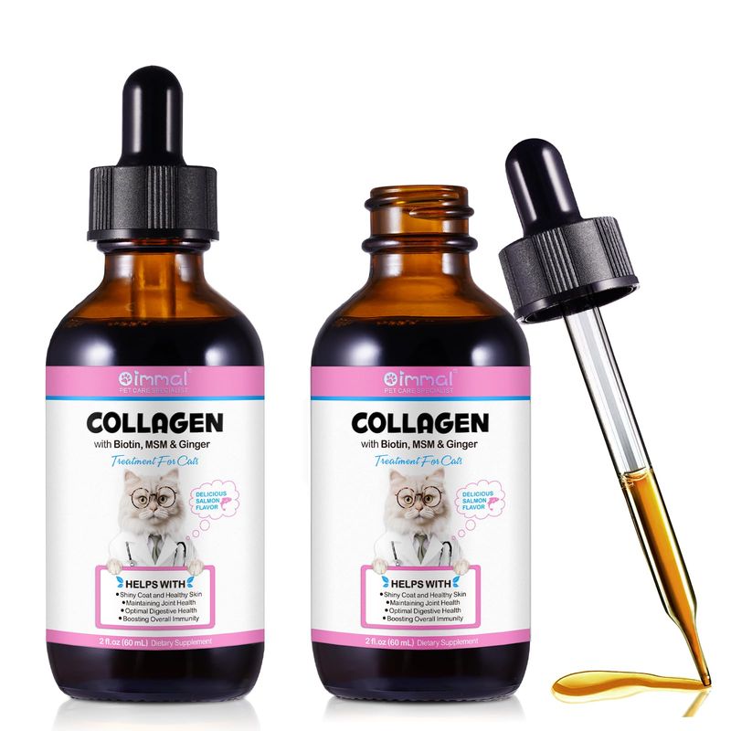 Collagen for Cats, Cat Collagen Liquid Drops, Collagen for Cats with ...