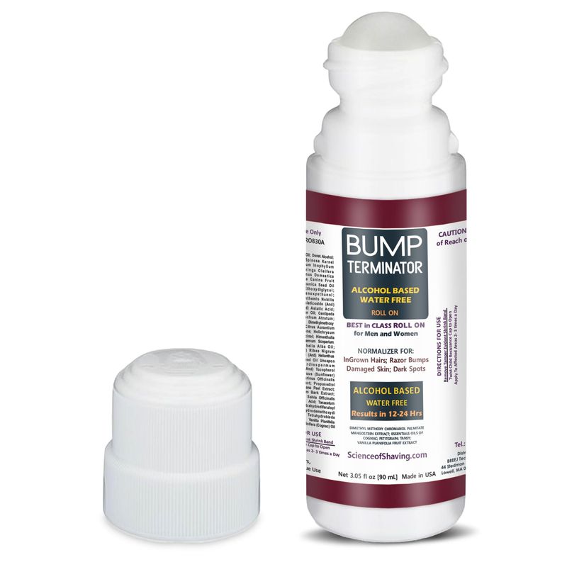 BUMP Terminator Fast Acting, Alcohol BASED, Water Free Anti Razor Bumps ...