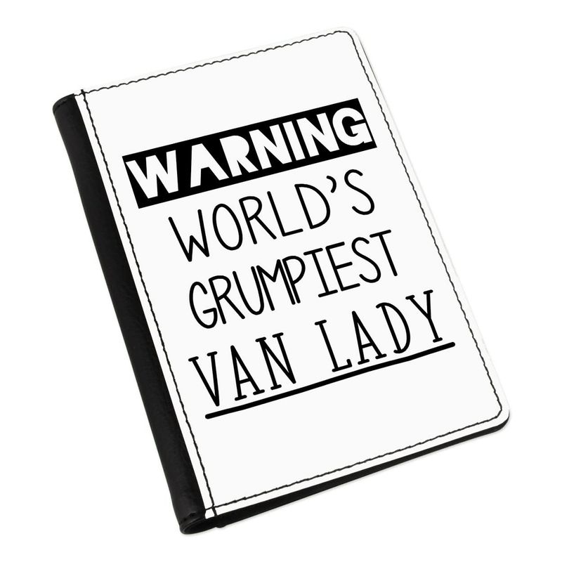 Warning World's Grumpiest Van Lady Passport Holder Cover - Online ...