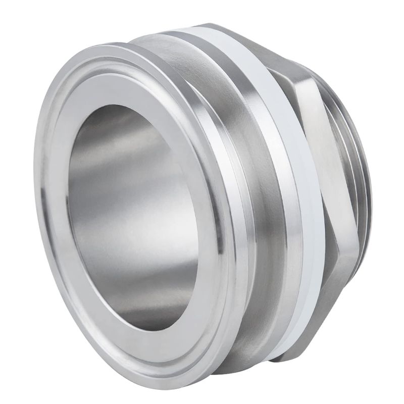 Worldwhere 2" Tri Clamp Bulkhead Compression Fittings,Stainless Steel ...