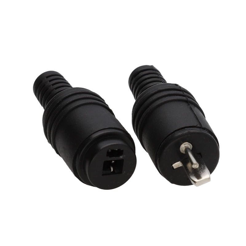 kenable 2 pin DIN Plug and Socket Speaker HiFi Connector Screw ...