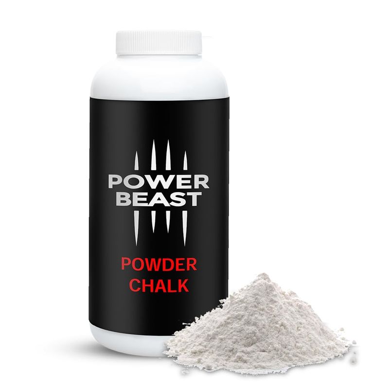 POWER BEAST Powder Chalk Bottle Gym 120 Gr - 4.3 Oz, Gym Chalk ...