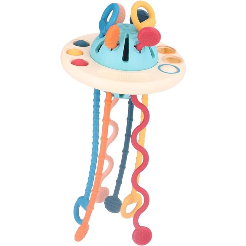 Pull string interactive toy, Silicone String Pull Activity Toy Hand ...