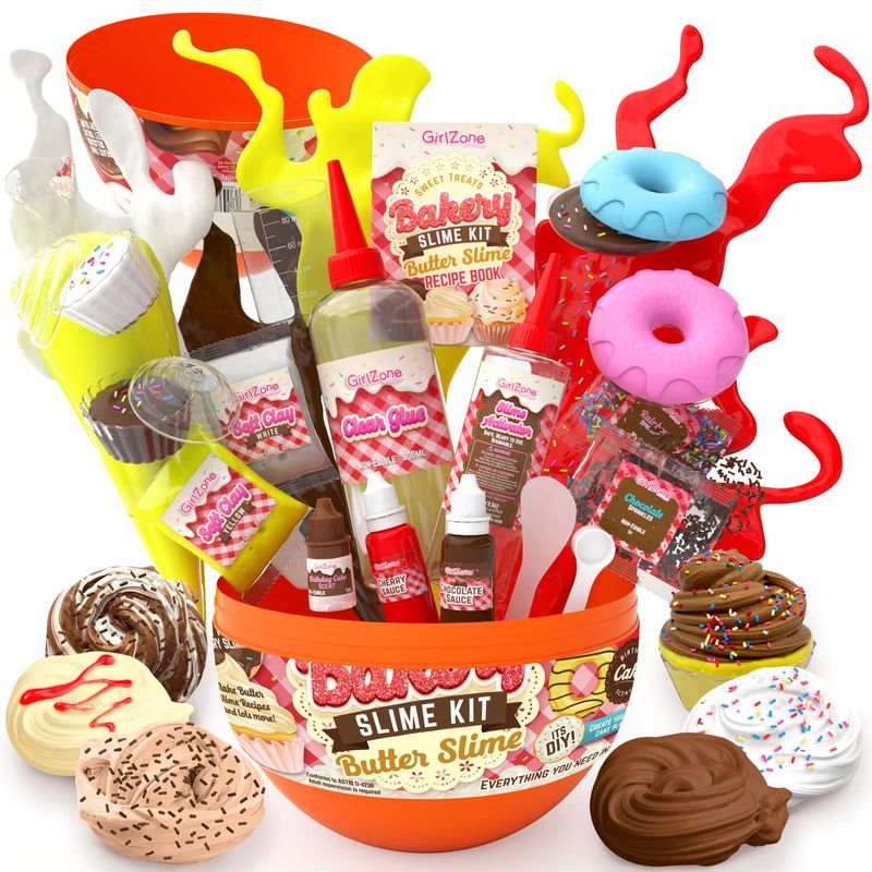GirlZone Sweet Treats Butter Slime Bakery Kit, Make Sweet Treats Slime ...