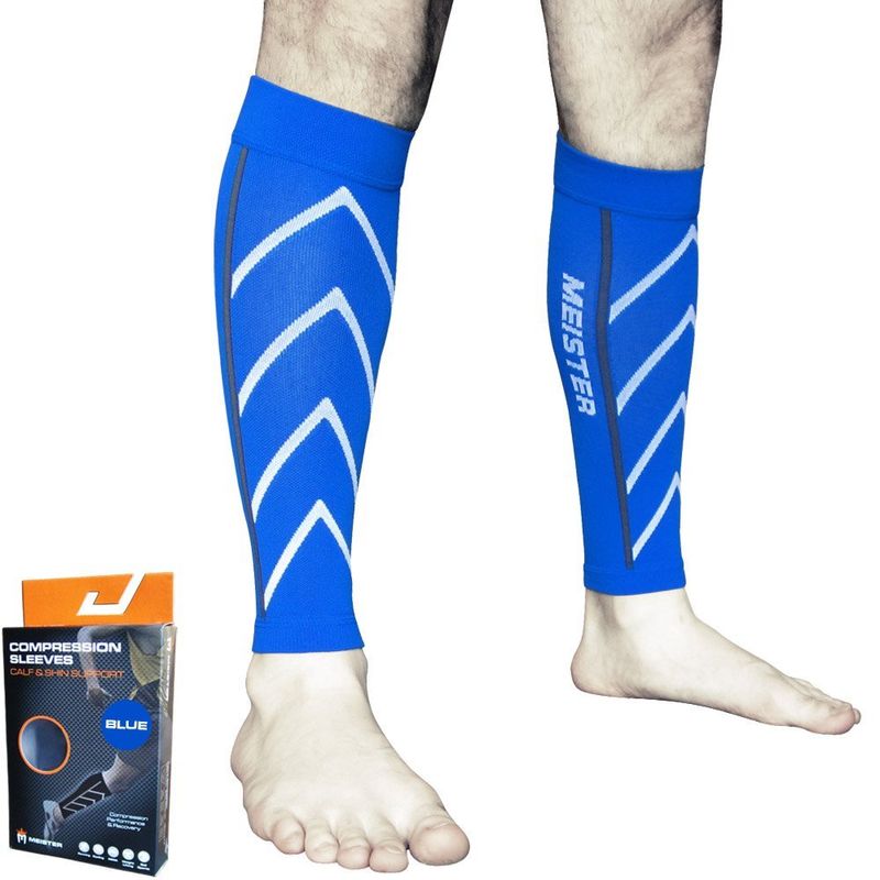 Meister Graduated 20-25mmHg Compression Running Leg Sleeves for Shin ...