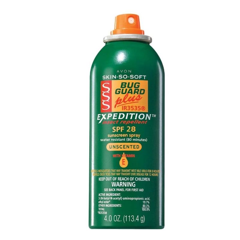 Avon Skin So Soft Bug Guard Plus IR3535 Expedition SPF 28 Spray ...