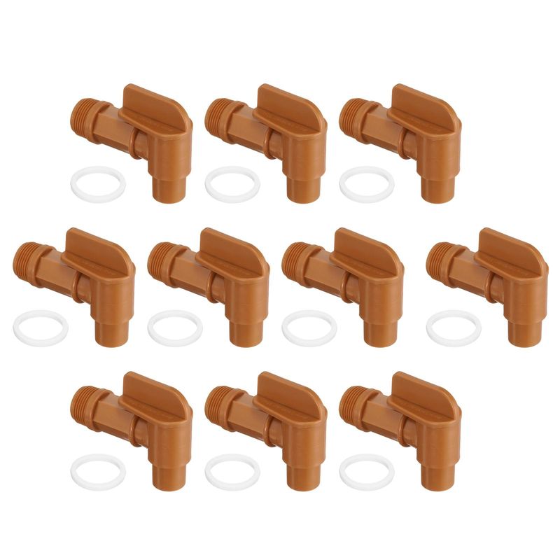PATIKIL 2" Plastic Spigot Faucet, 10 Packs Barrel Faucet Durable ...