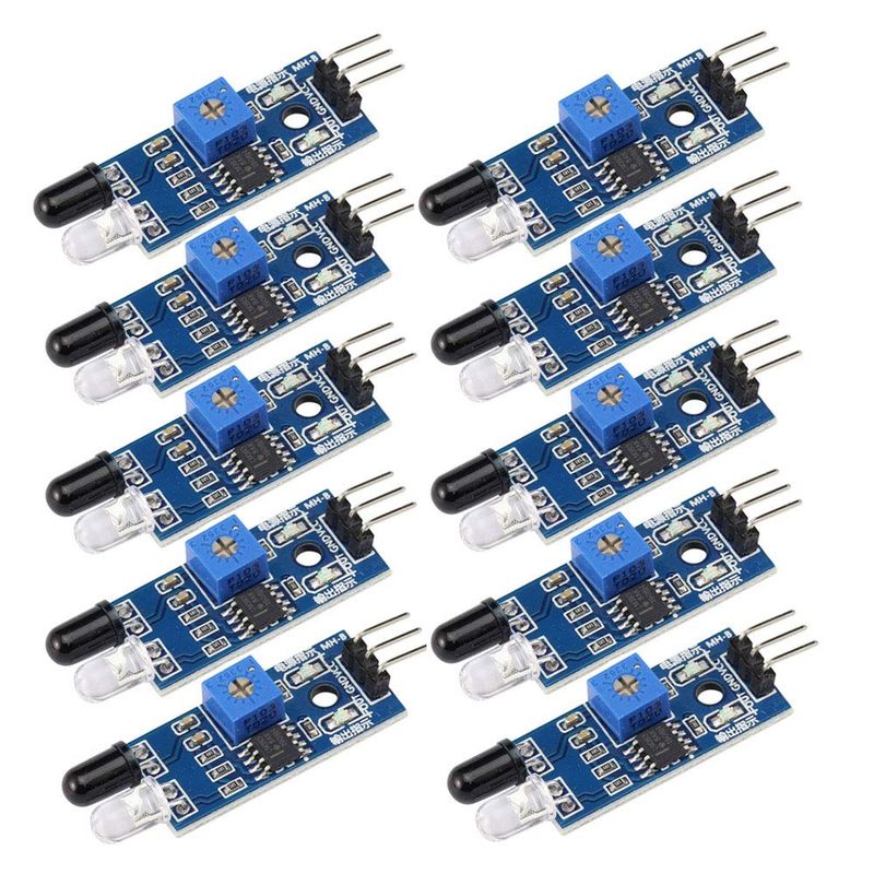 VKLSVAN 10pcs IR Infrared Obstacle Avoidance Sensor Module Smart Car ...