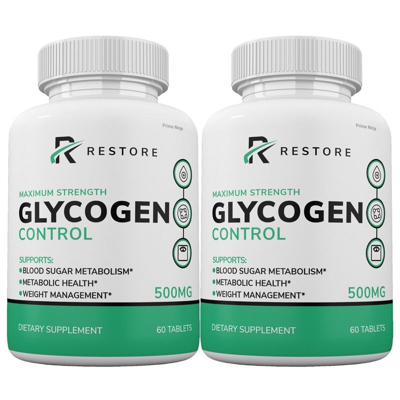 Restore Glycogen Control Blood Capsules, Blood Sugar Control Pills (2 ...
