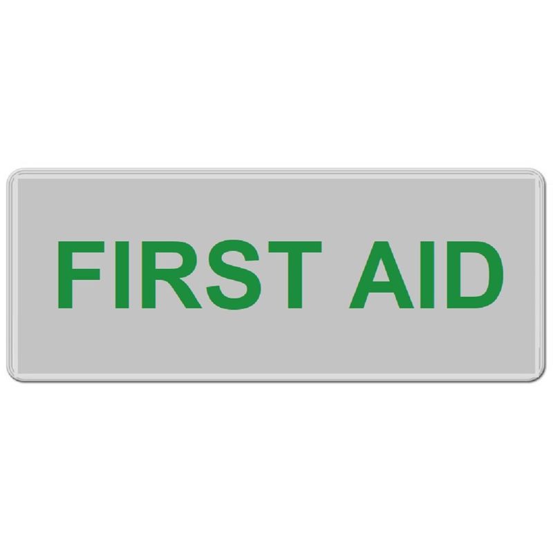 Encapsulated Reflective Hi VisibilitySew On FIRST AID Badge - EveryMarket