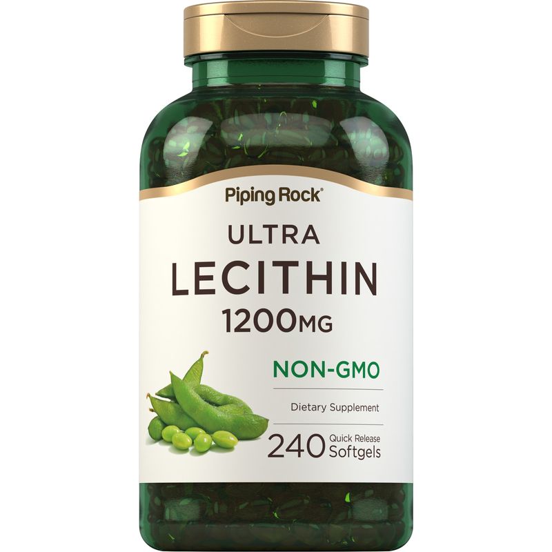 Lecithin 1200mg Supplement | 240 Softgels | For Men & Women | by Piping ...