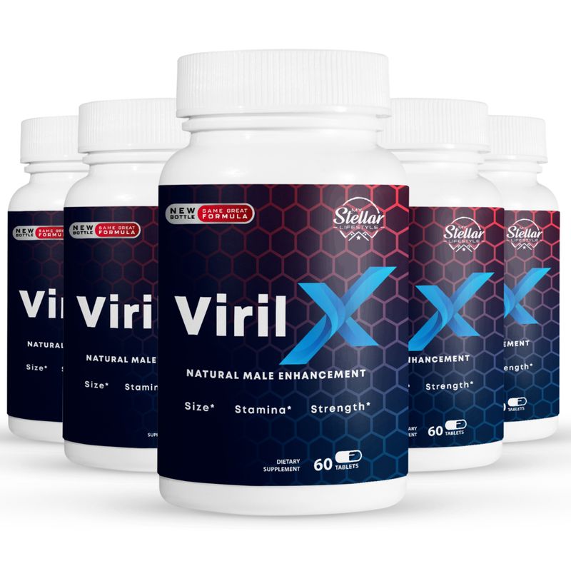5 Pack Viril X, refuerzo de rendimiento para hombres-60 Tabletas x5 ...