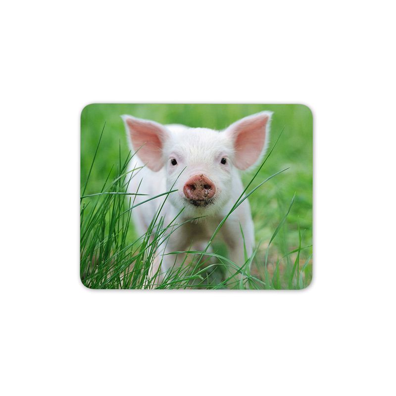 Cute Pink Piglet Mouse Mat Pad - Pig Pigs Farm Animal Kids Computer ...