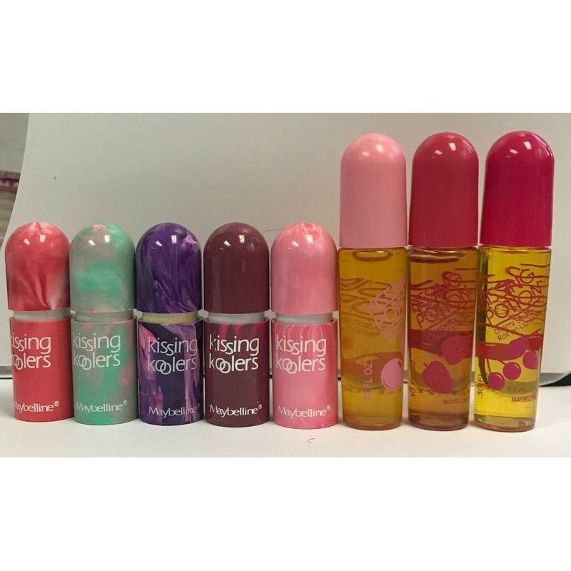Set of Maybelline Kissing Koolers 5 , Kissing Potions 3 , total 8 ...