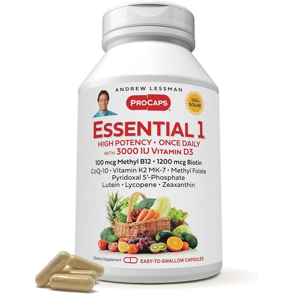 ANDREW LESSMAN Essential-1 Multivitamin 3000 IU Vitamin - 100 mcg, 30 ...
