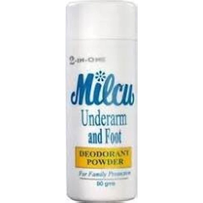 Milcu Underarm & Foot Deodorant Powder 80 grams Large Size - Online ...