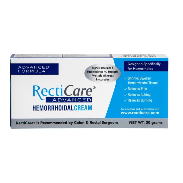 Recticare Advanced Hemorrhoidal Cream: Advanced Treatment to Shrink ...