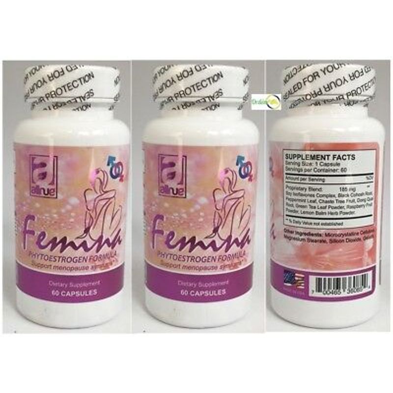 Femina Phytoestrogen Formula 180Cap Control Menopause Woman Menopausia ...