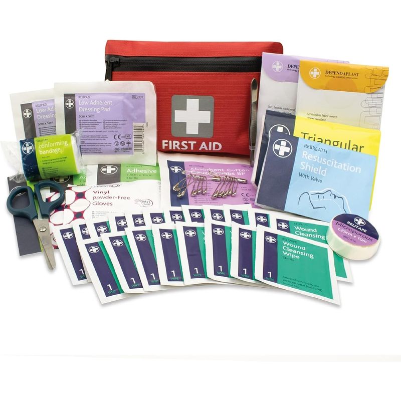 Lewis-Plast Premium 92 Piece First Aid Kit - Safety Essentials for ...