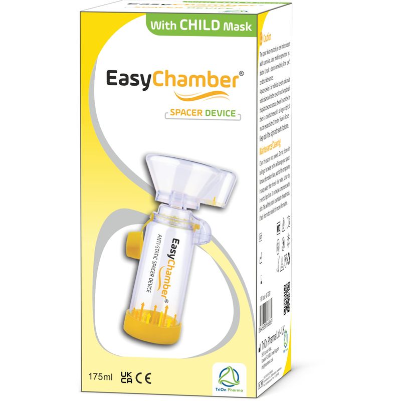 EasyChamber Anti-Static Spacer Device with Child Mask, Inhaler Chamber ...