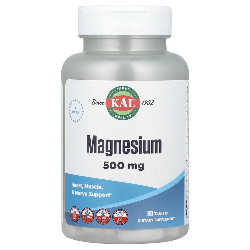 Magnesium, 500 mg, 60 Tablets - Online Marketplace - EveryMarket