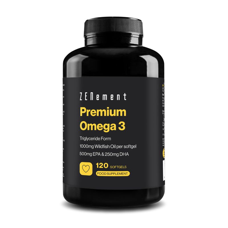Omega 3 Premium - Triglycerides for Optimal Absorption - 1000 mg EPA ...