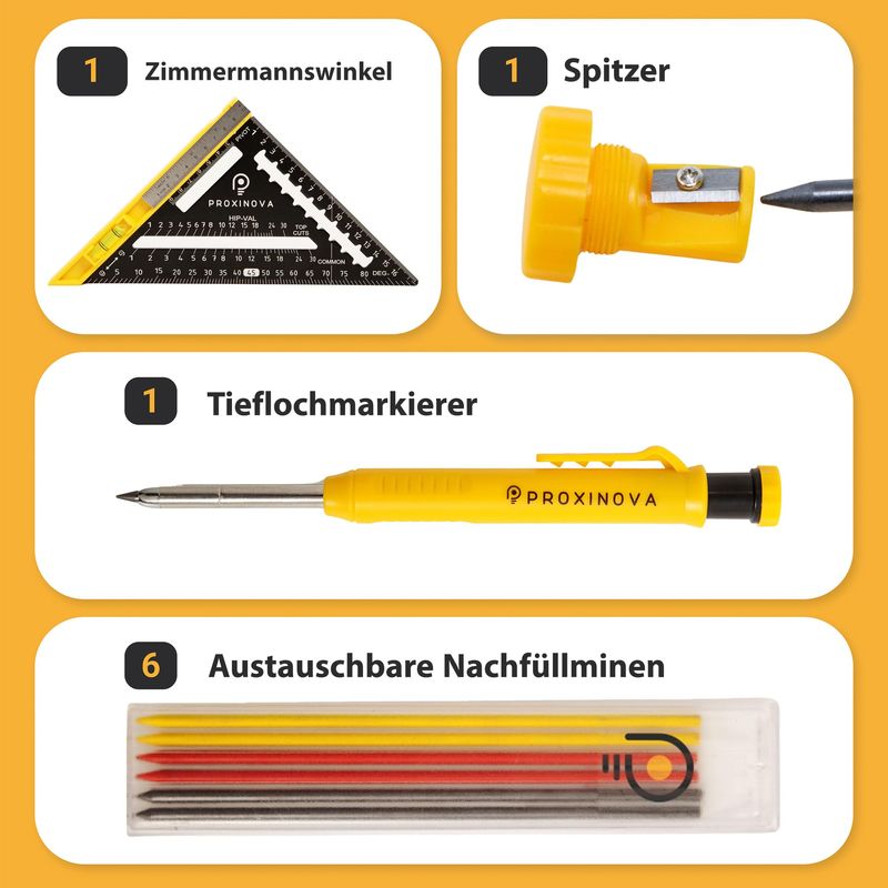 Proxinova Carpenter's Square Set - Aluminium Coated Carpenter's Square ...